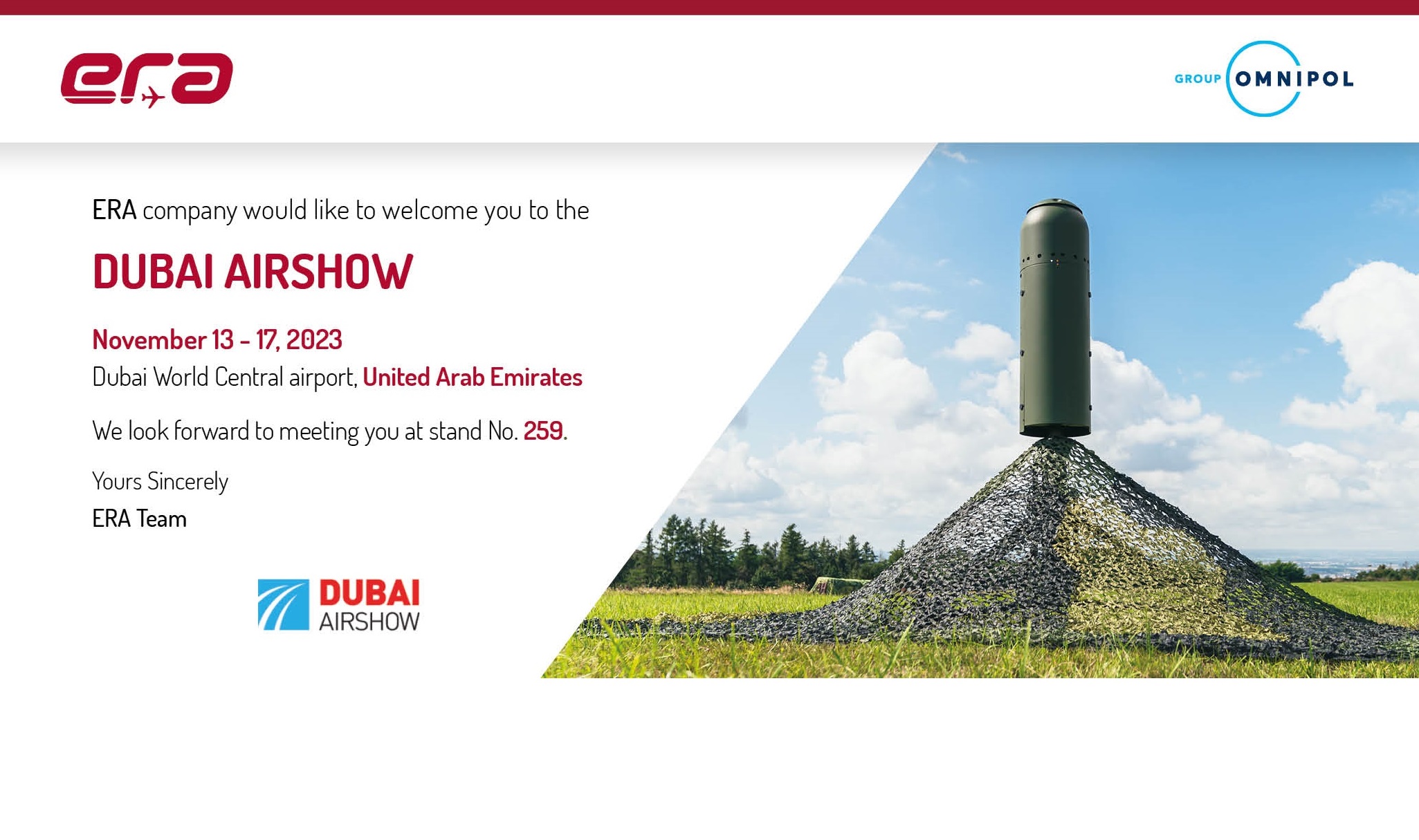 ERA a.s. - ERA is packing to be ready for “flying” in the Emirates